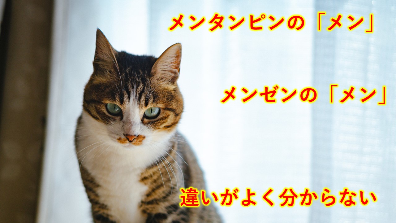 【メンタンピン】の「メン」はメンゼンの「メン」？間違えやすい麻雀用語！